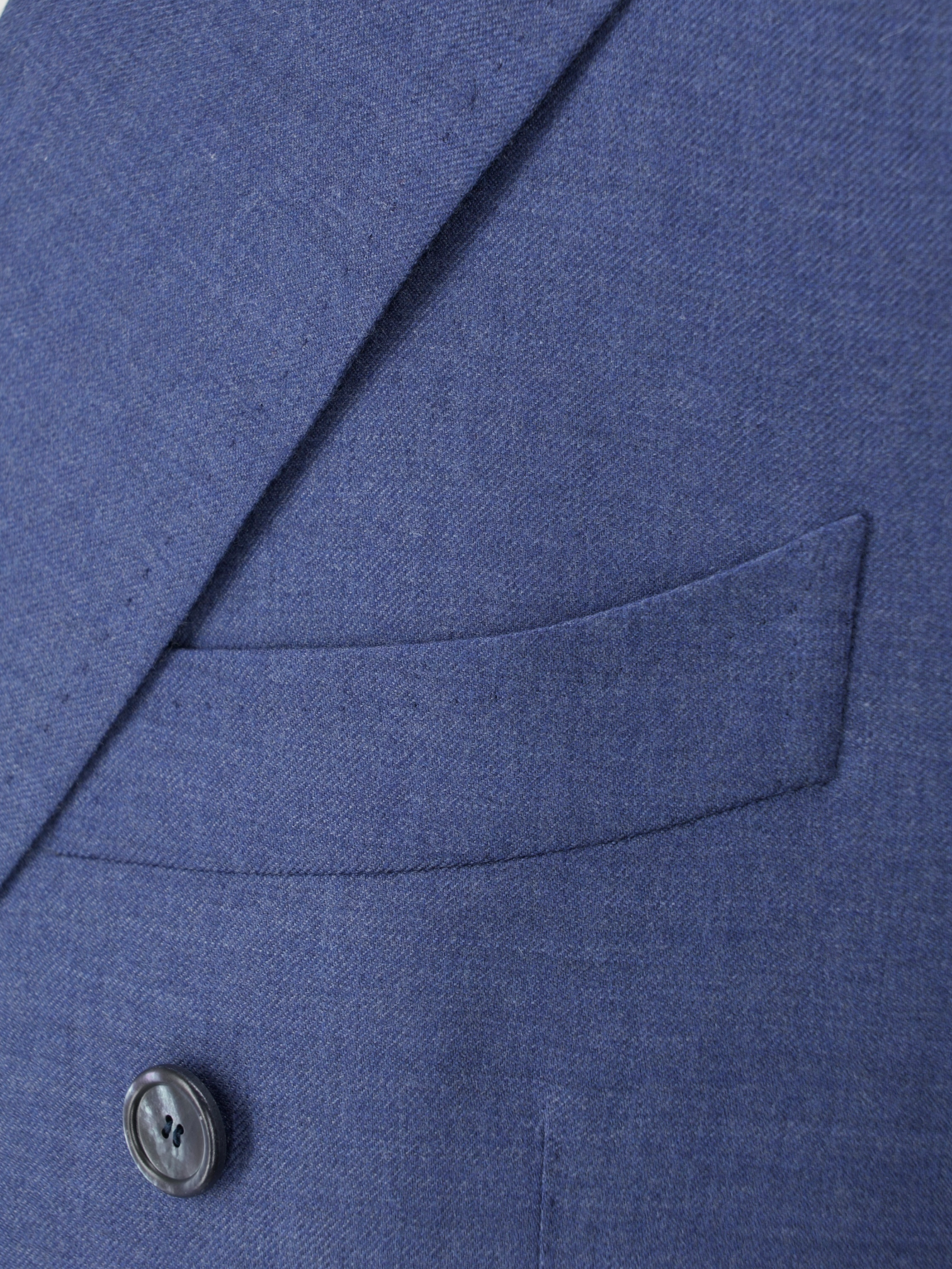 Cesare Attolini Blue Pure Cashmere Double-Breasted Twill Jacket