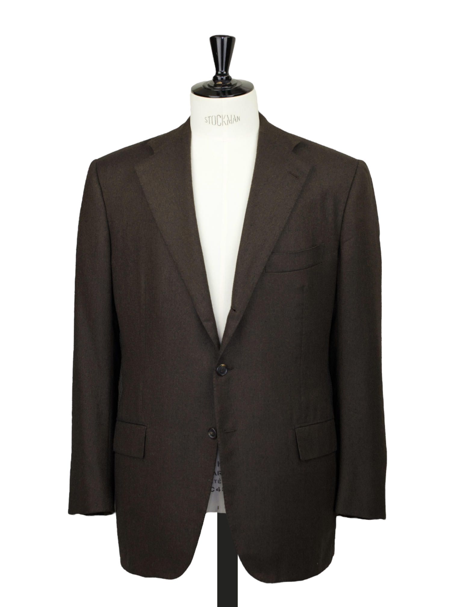 Cesare Attolini Chocolate Brown Pure Cashmere Twill Jacket