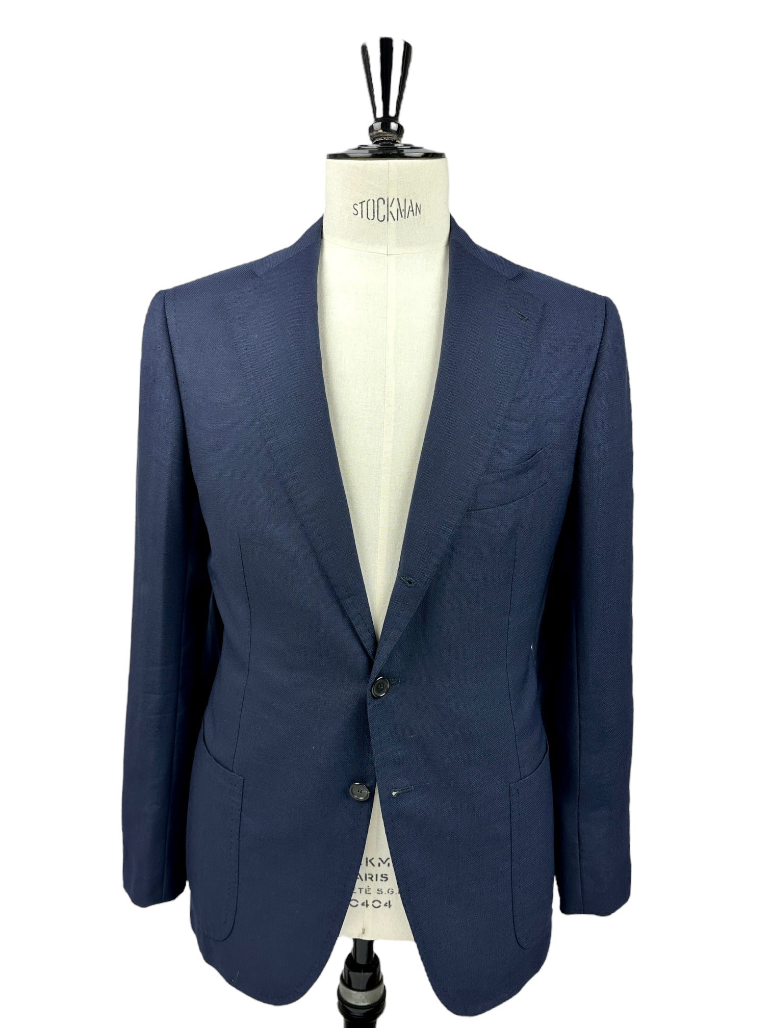 Cesare Attolini Blue Wool and Silk Blend Jacket