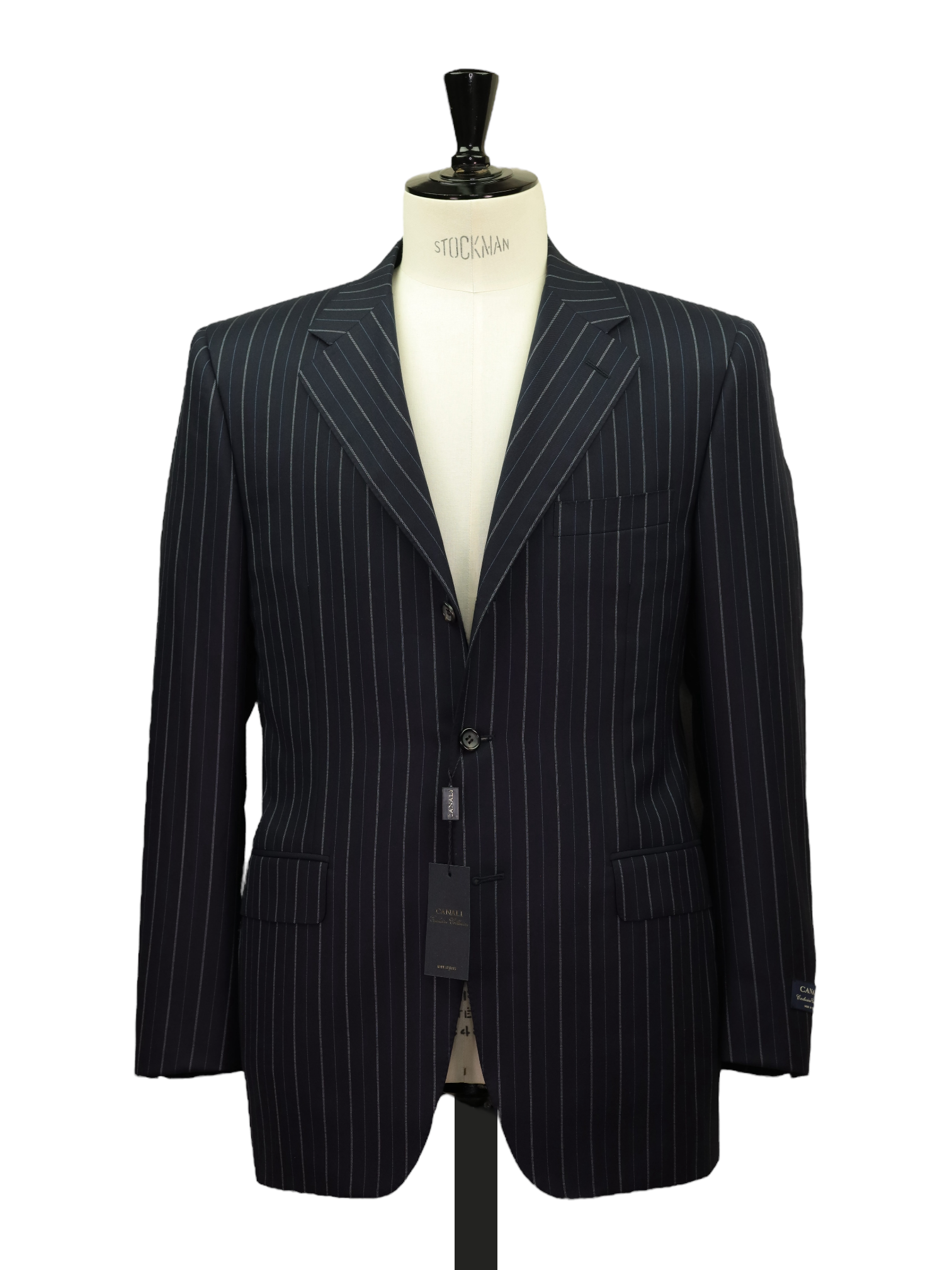Canali Navy & Light Blue Super 150's "Exclusive Collection" Multi-Pins