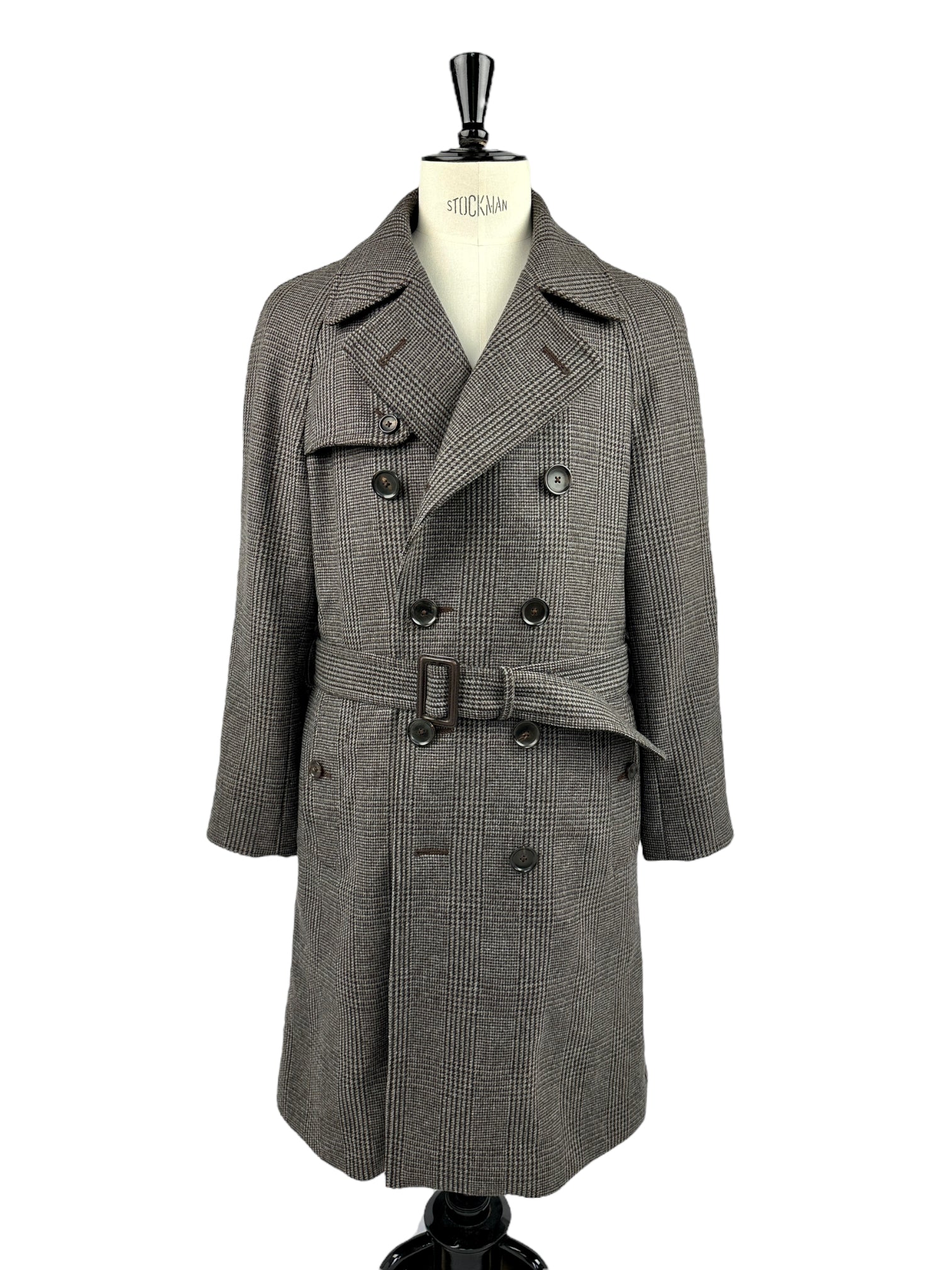 Tom Ford Brown Check Overcoat